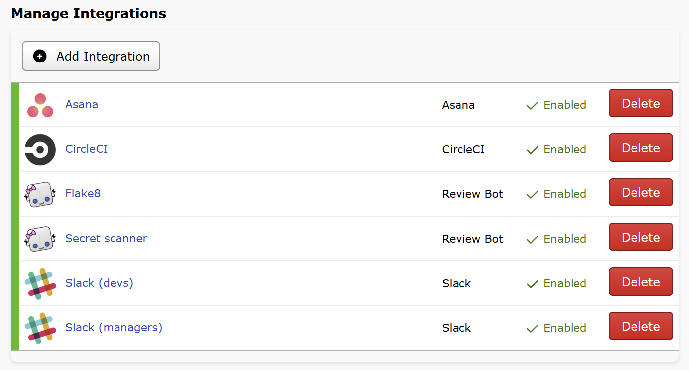 Integrations | Review Board latest Documentation | Review Board