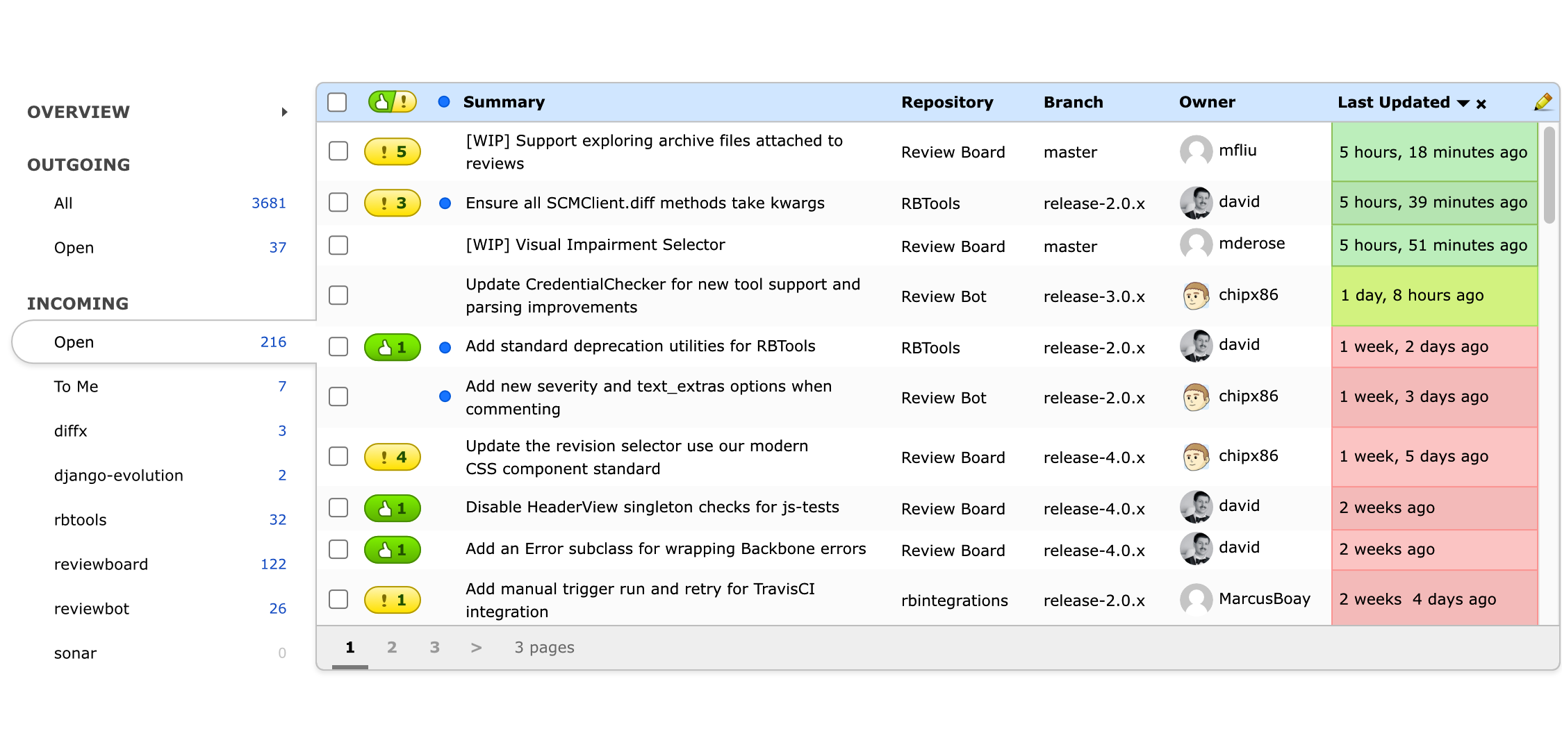 Review Board: It's a bright day for code review!